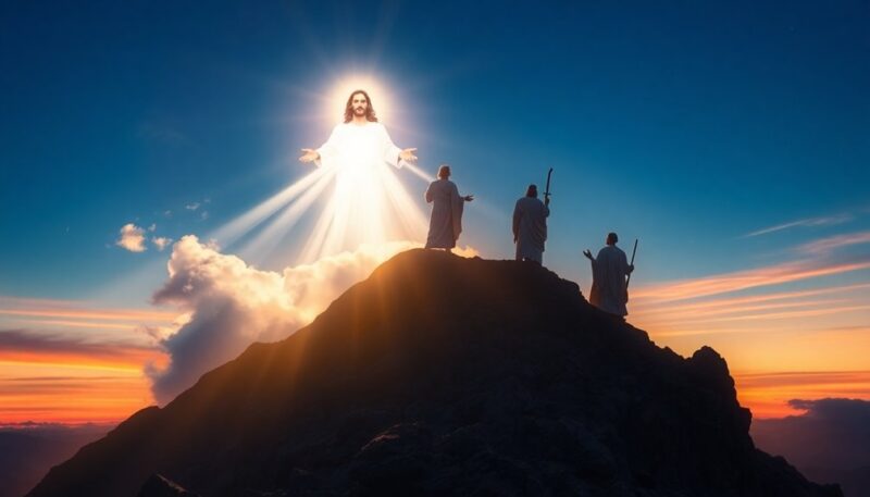 Jesus Transfiguration - Radiant Appearance in the Mountain #Bibledaily ...